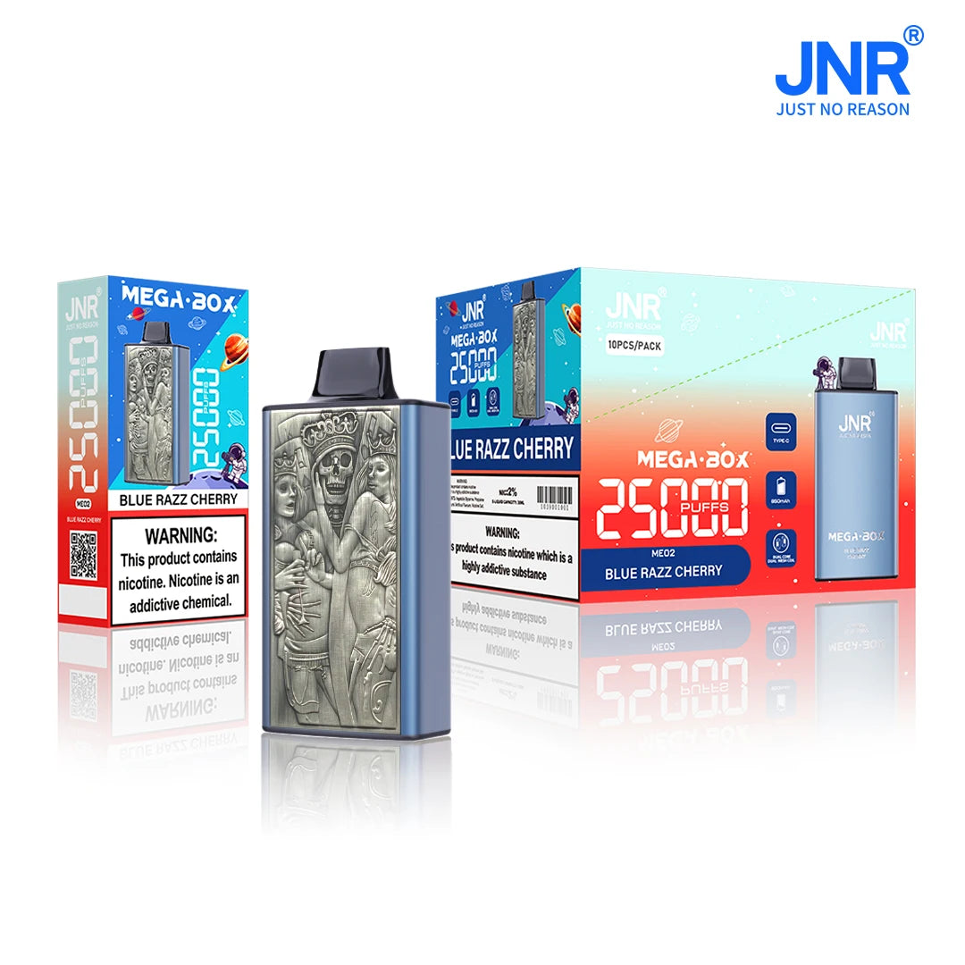 JNR Mega Box 25k Puff 2% [Box of 10] | Long-Lasting & Premium Vaping ...