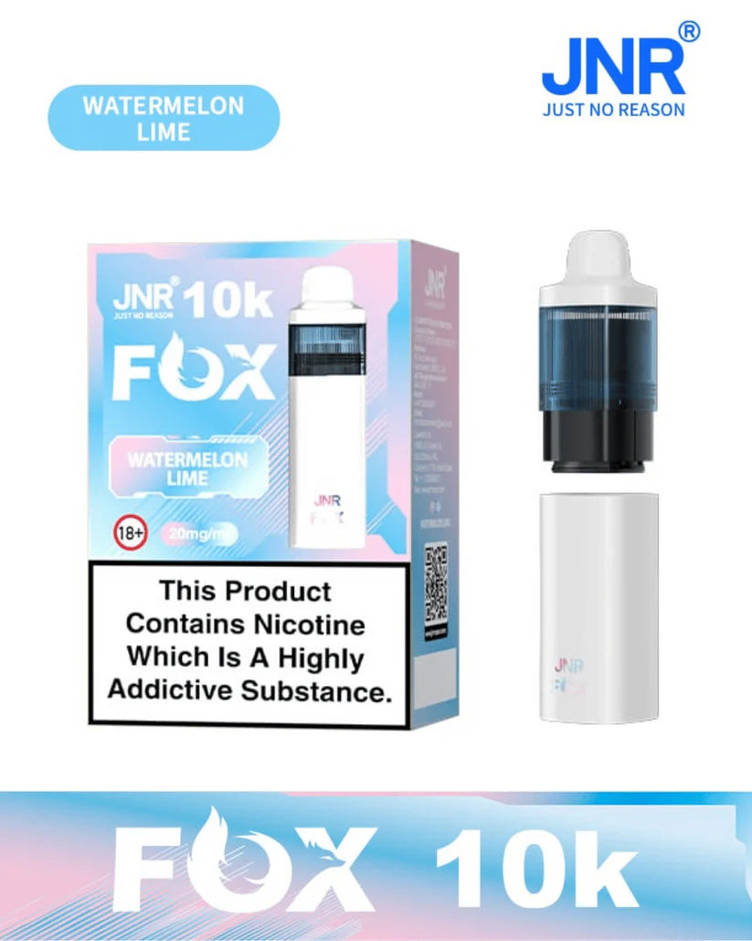 JNR Fox 10K Vape Kit – 10,000 Puffs | Box of 10 Disposable Vapes ...