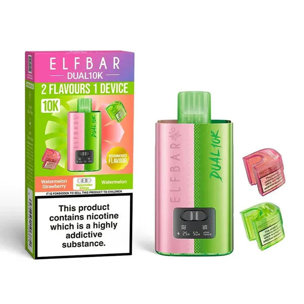 Elf Bar Dual 10K 2-in-1 Vape – 10000 Puffs Disposable | Box of 5 UK ...